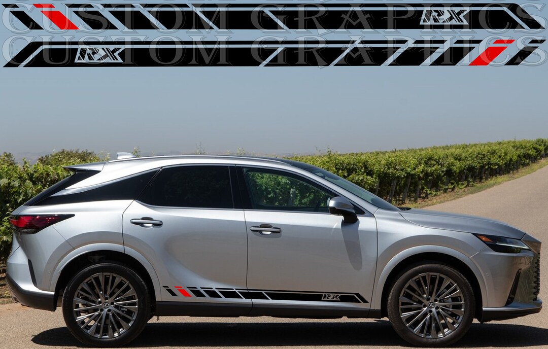 Exclusive Set of Racing Side Stripes Decal Sticker Graphic Compatible ...