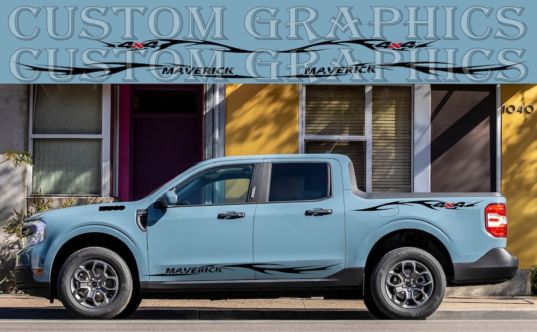 Tribal Side Stripe Decal Set: Ford Maverick Graphics - Etsy