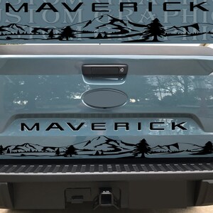 New Tailgate Mountains Decal Graphic Sticker Compatible With Maverick ...