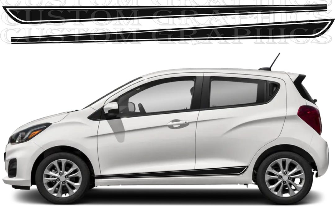 New Sport Sticker Decal Side Door Stripes Compatible With Chevy Spark ...