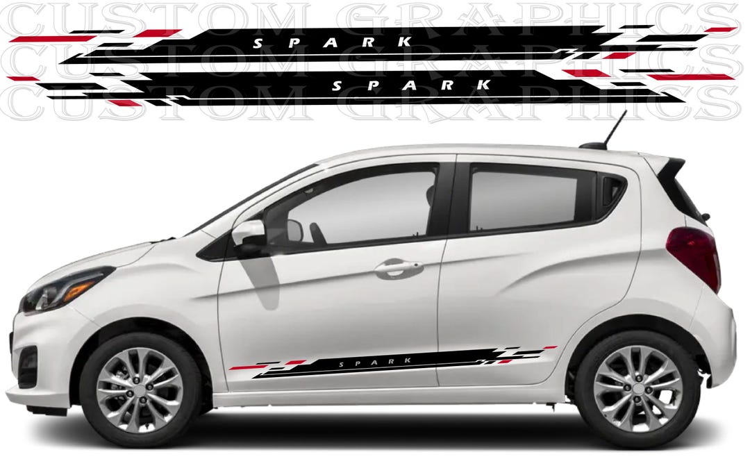 Set of Racing Side Stripes Decal Sticker Graphic Compatible With ...