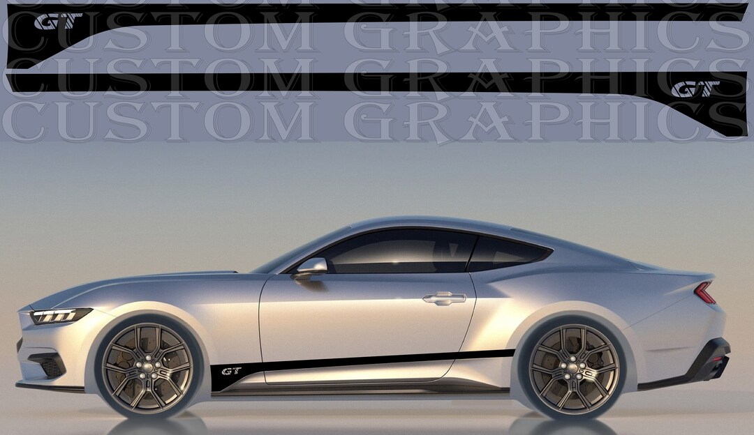 Hit the Road in Style: Vinyl Stickers Compatible With Ford Mustang GT ...