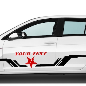 Universal Design Sport Sticker Decal Side Door Stripes Compatible With ...