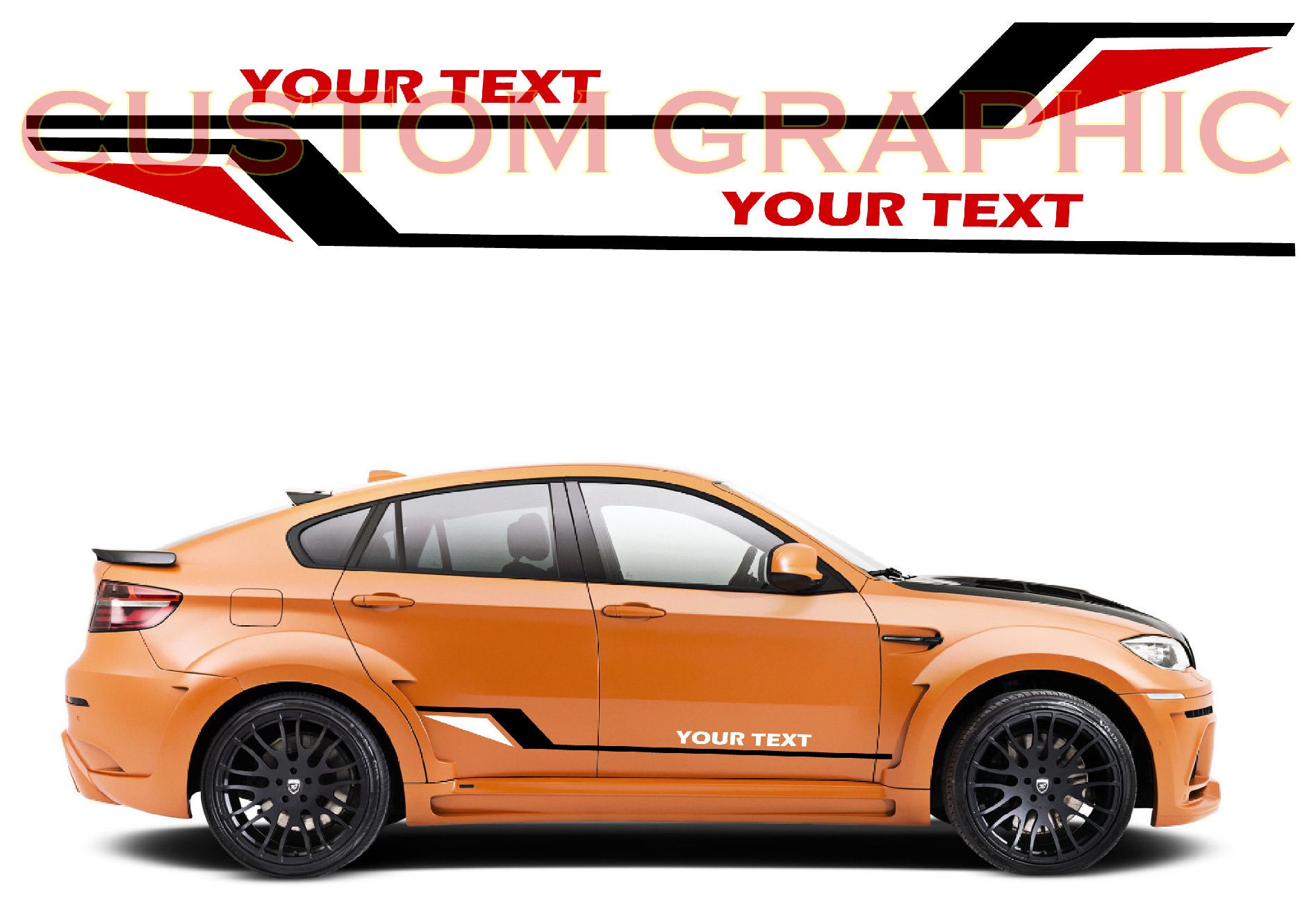 Universal Design Side Stripe Decal Graphic Sticker Kit - Etsy