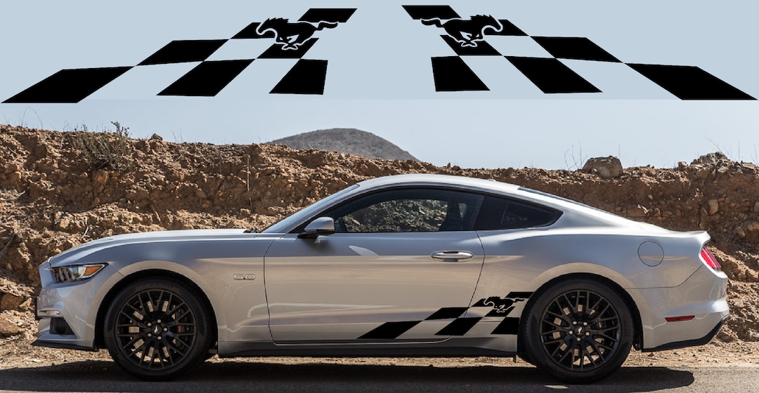 New Side Door Stripe Custom Kit Stickers Set Kit Compatible With Ford ...