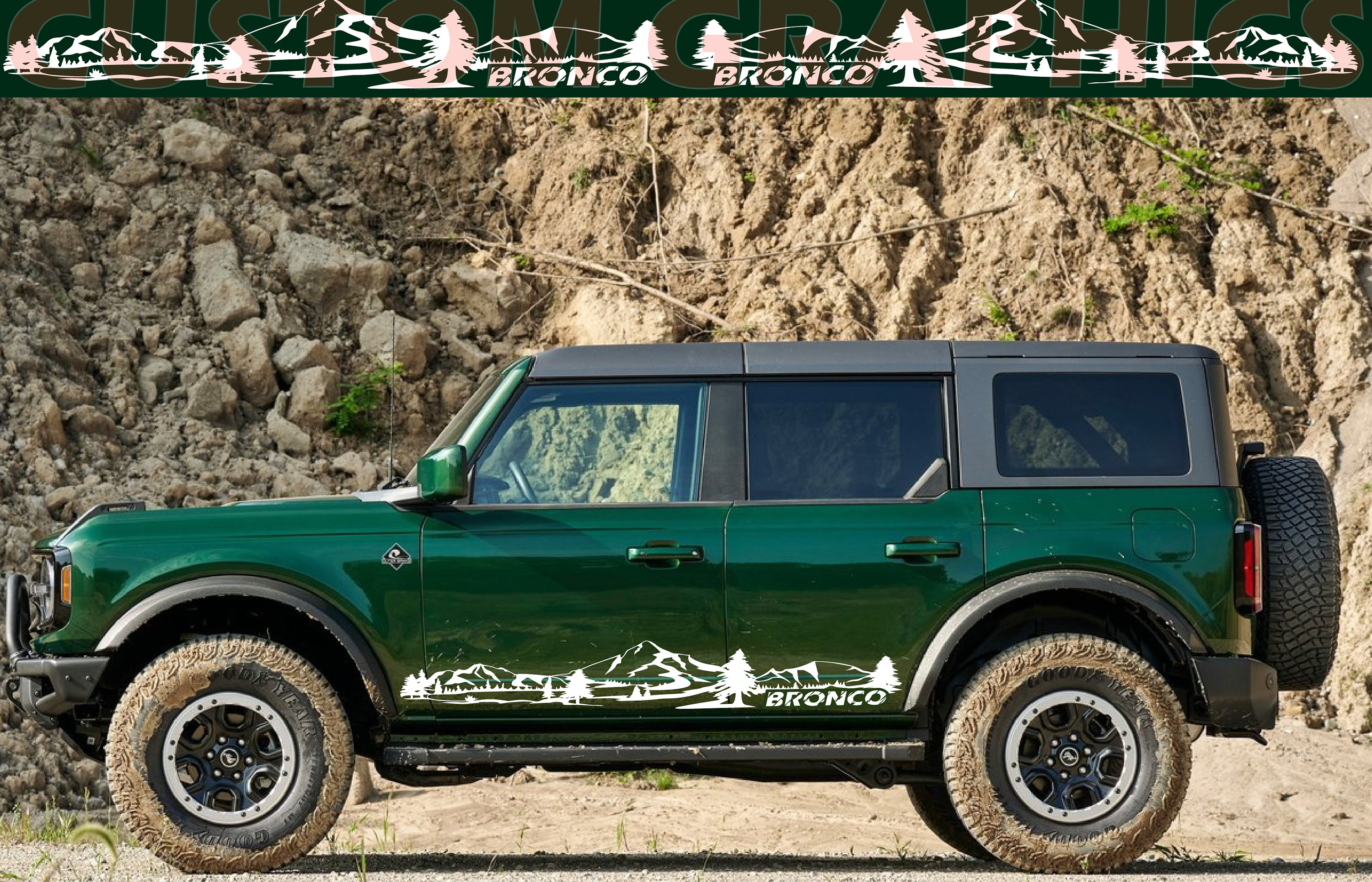 The Mountains Graphics Custom Kit Stickers Set Kit Compatible With Ford ...