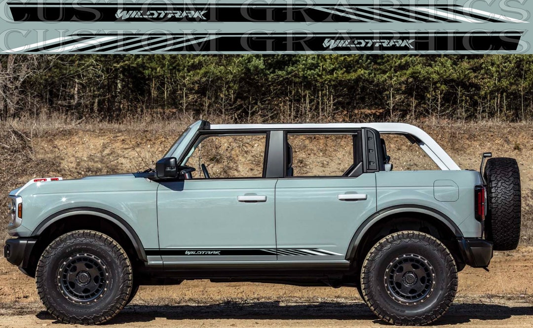 Set of Stickers Decal Stripe Body Kit Sport Side Doors for Bronco ...