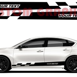 Universal Top Design 2x Body Decals Side Stripe Sticker Logo Graphics ...