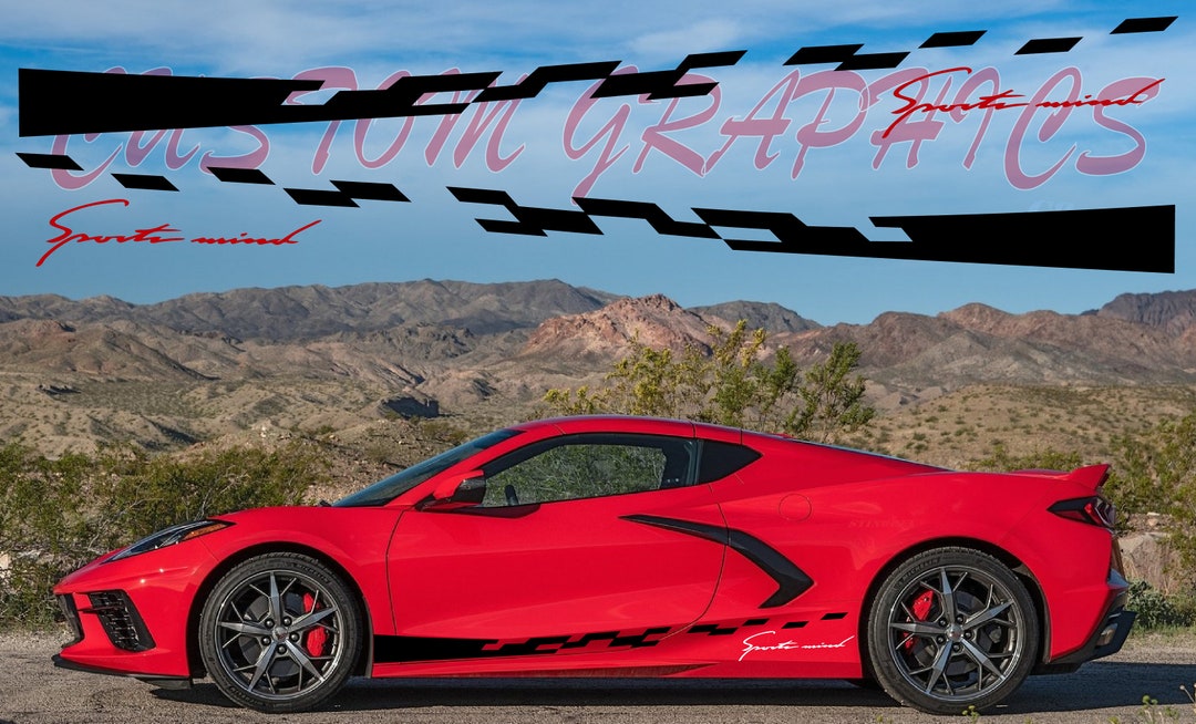 Racing Side Stripes Decal Sticker Graphic Compatible With Chevrolet ...