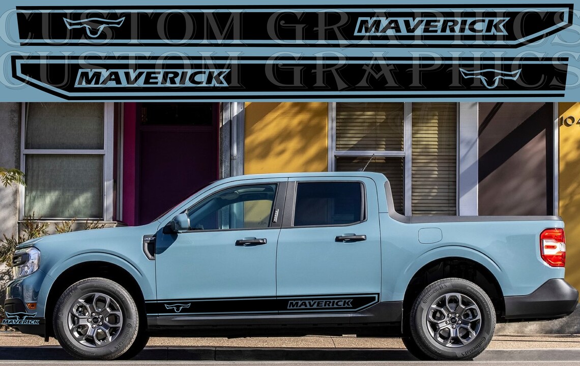 New Decal Graphic Sticker Door Sport Stripe Kit Compatible With Ford ...