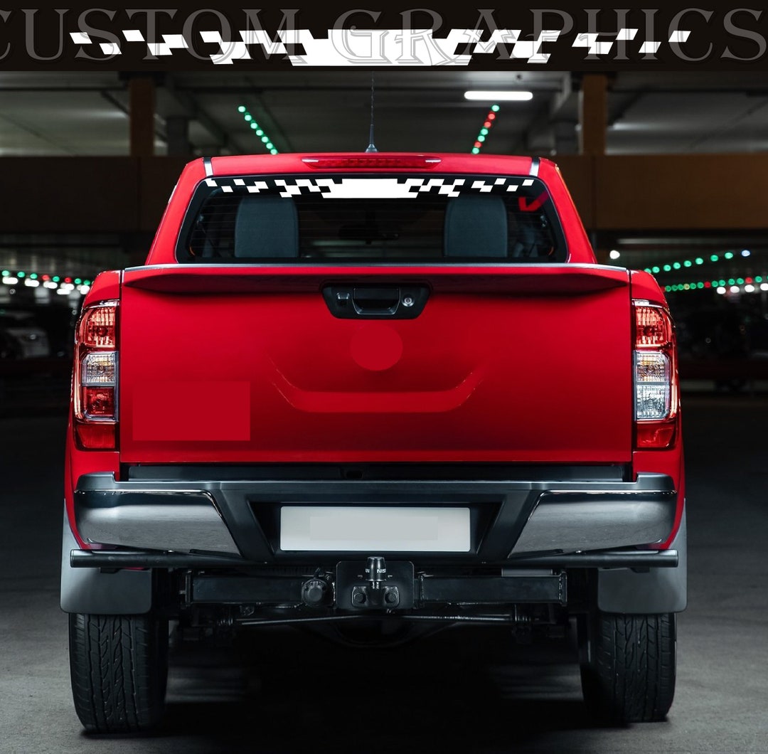 Tailgate Decal Graphic Sticker Door Sport Stripe Kit Compatible With ...