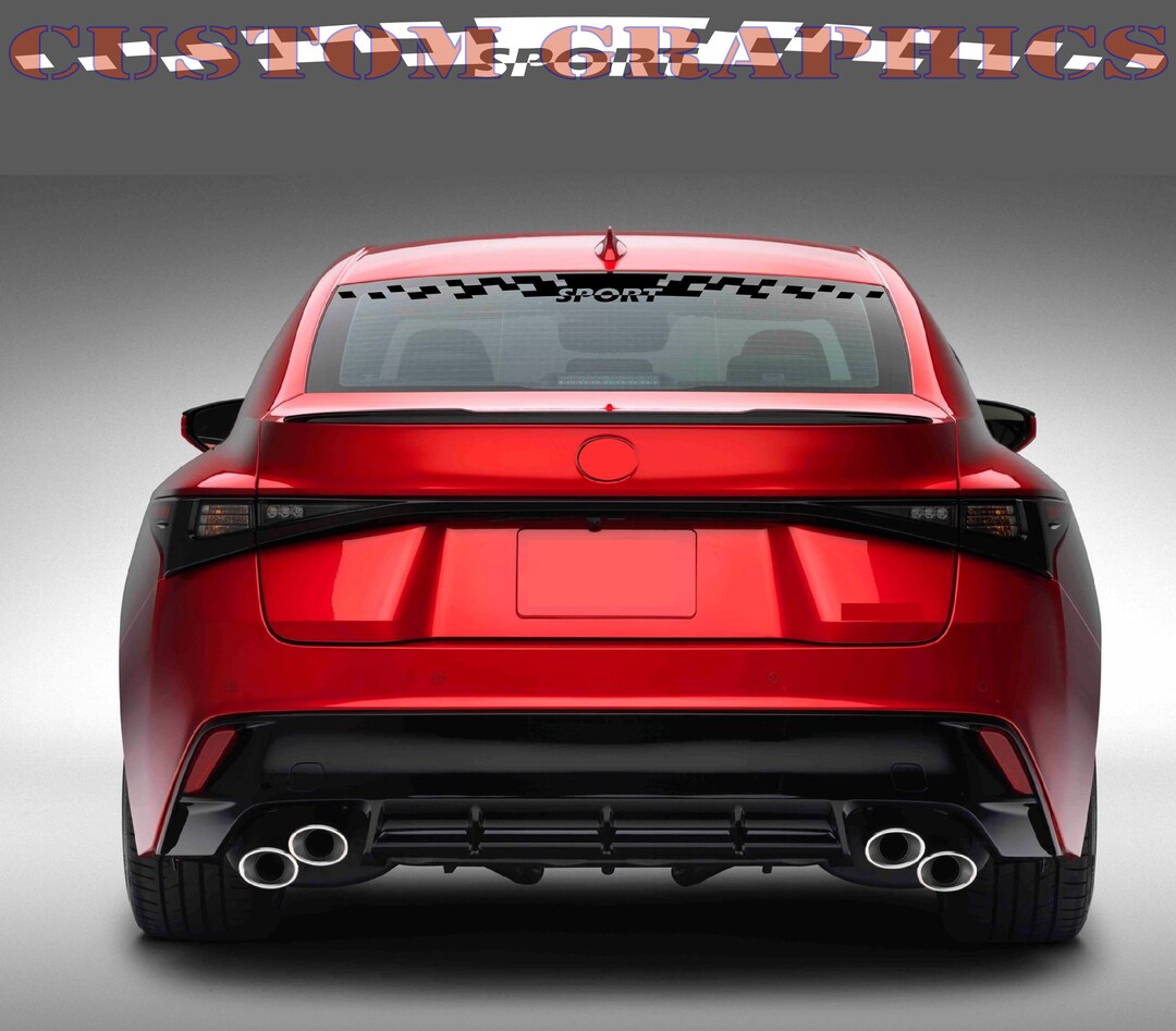 Tailgate Sport Sticker Decal Side Door Stripes Compatible With Lexus IS ...