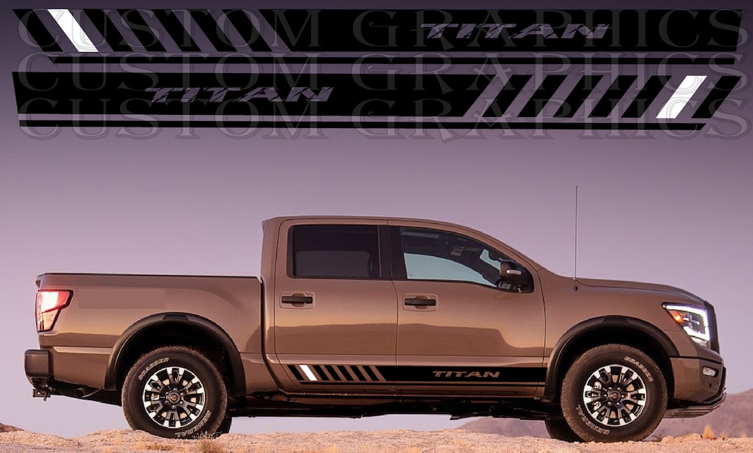 New 2X Side Door Stripe Vinyl Decal Graphic Sticker Kit Compatible With ...