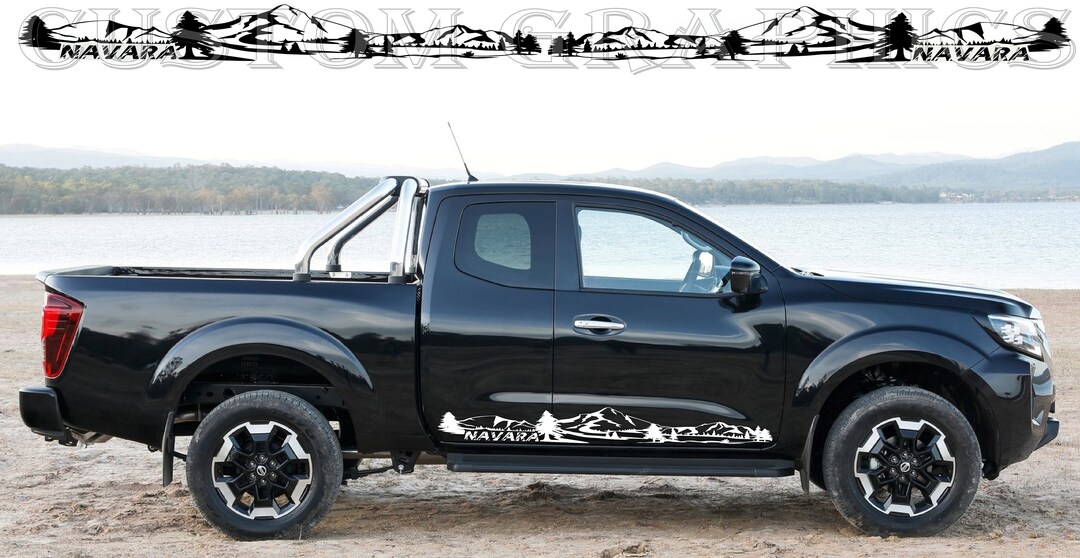 Mountains Vinyl Decal Sticker Kit: Custom Car Graphics for Navara King ...