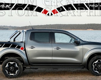 Tailgate Mountains Side Stripe Decal Graphic Sticker Kit Compatible ...