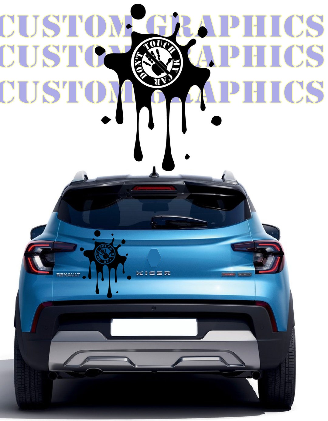 Tailgate Sport Stripes Decal Sticker Vinyl Compatible With Renault ...