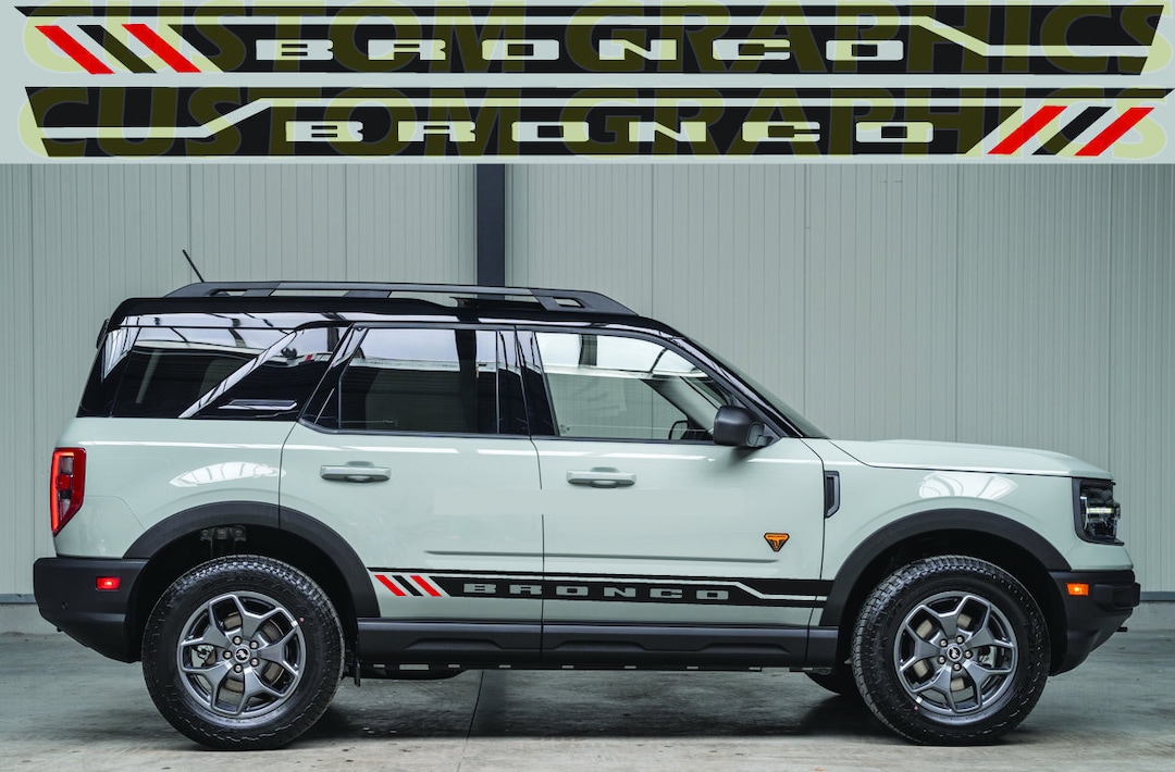 Sport Sticker Decal Side Door Stripes Compatible With Ford Bronco Sport ...