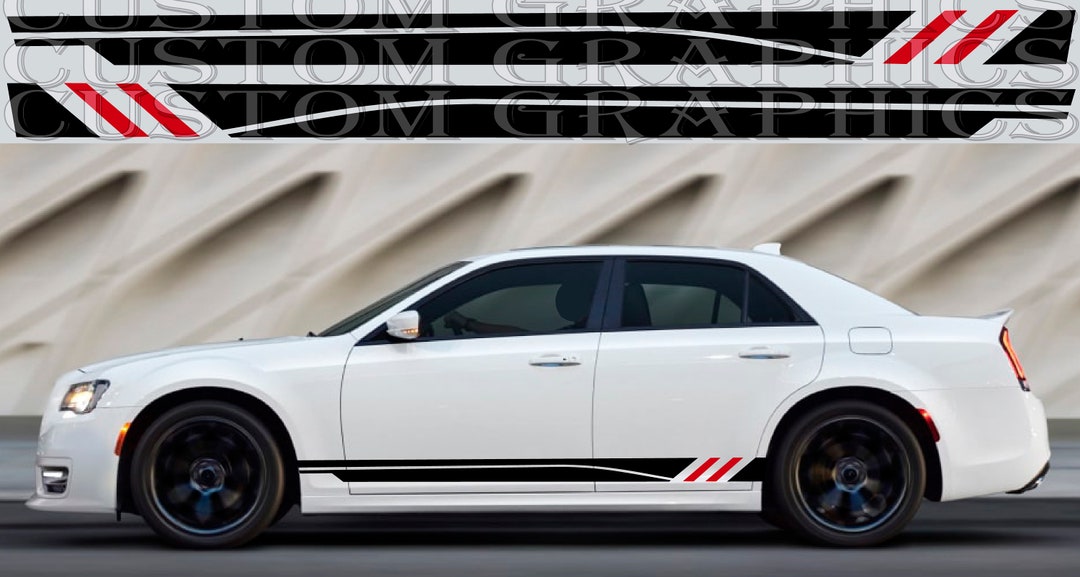 New Pair of Sport Side Stripes Decal Sticker Vinyl Compatible With ...