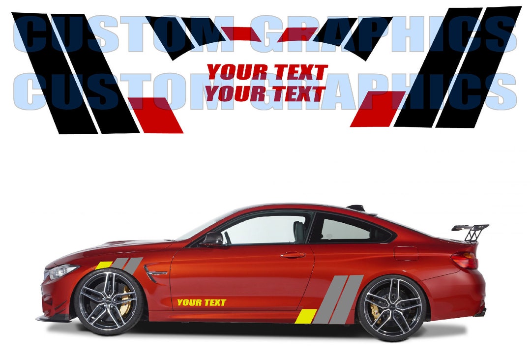 Racing Side Stripes Decal Sticker: Custom Car Graphics - Etsy