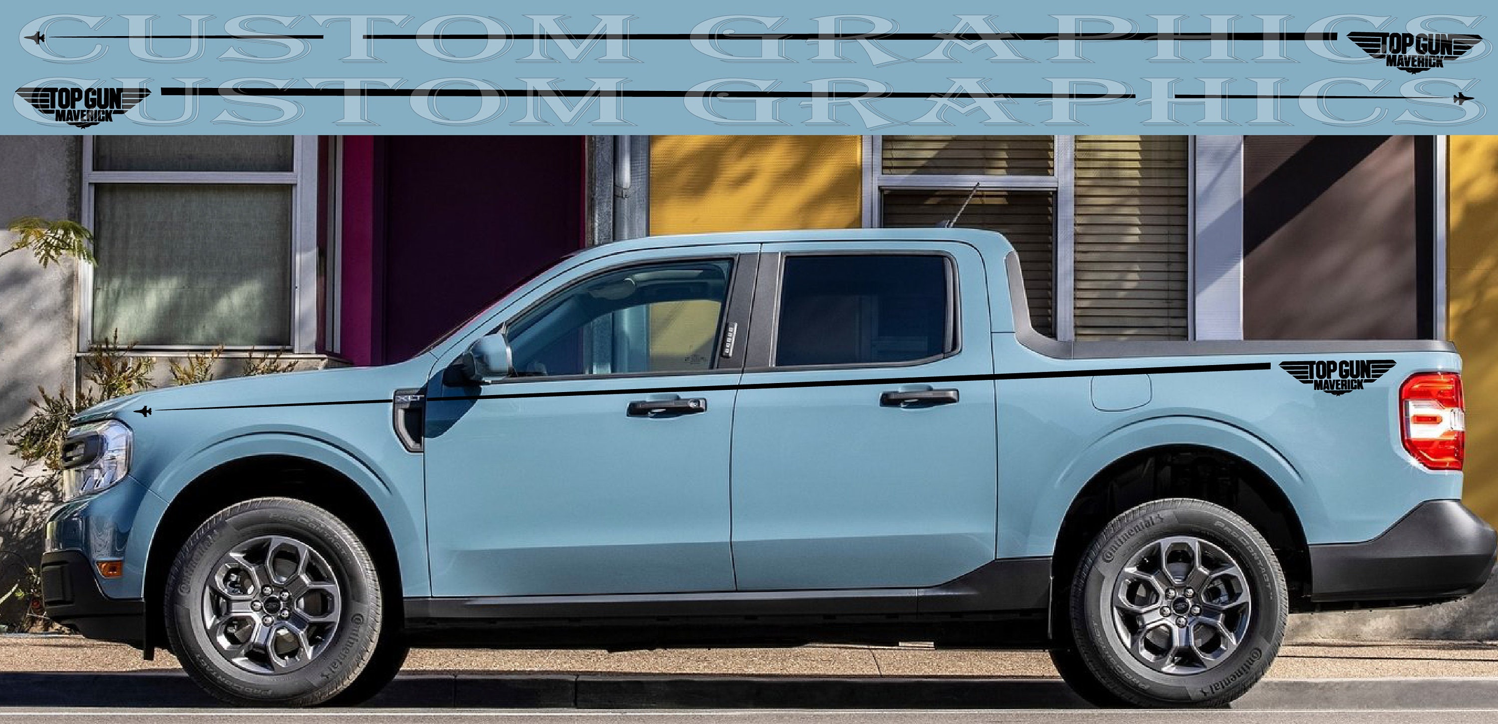 New Best Top Gun Design Side Stripe Decal Graphic Sticker Kit - Etsy