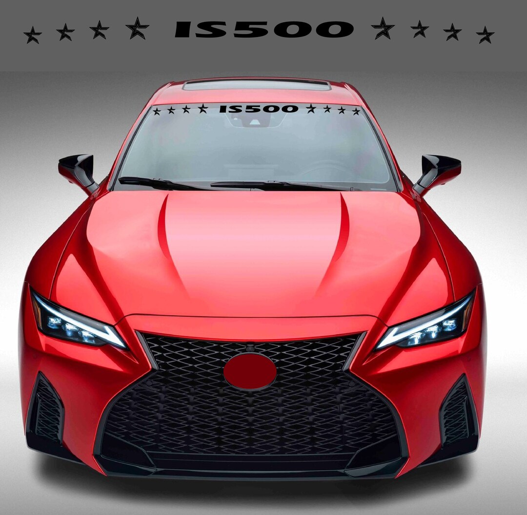 Exclusive Hood Side Stripe Inscription IS500 Decal Graphic Sticker Kit ...