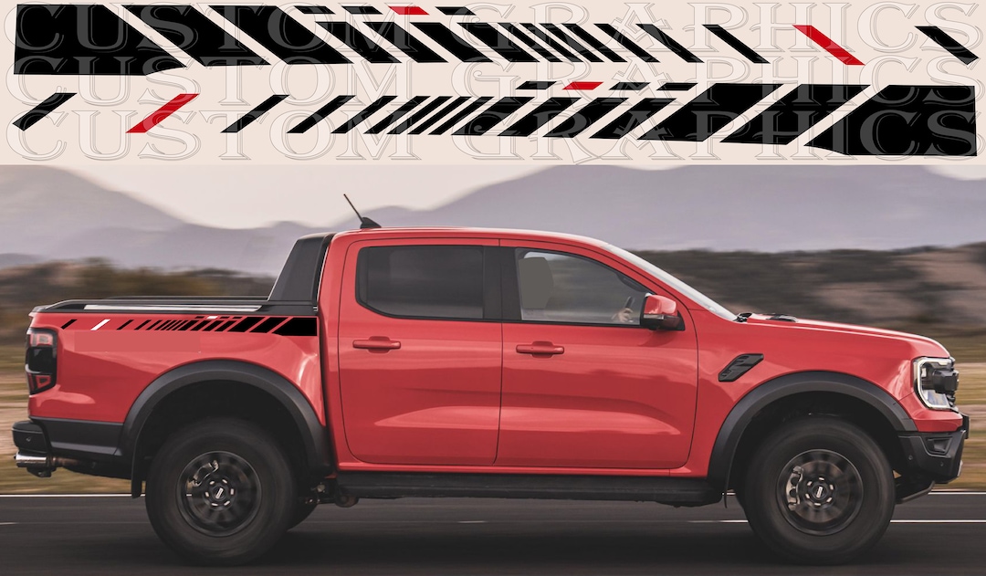Side Stripe Decal Graphic Sticker Kit Compatible With Ford Ranger - Etsy
