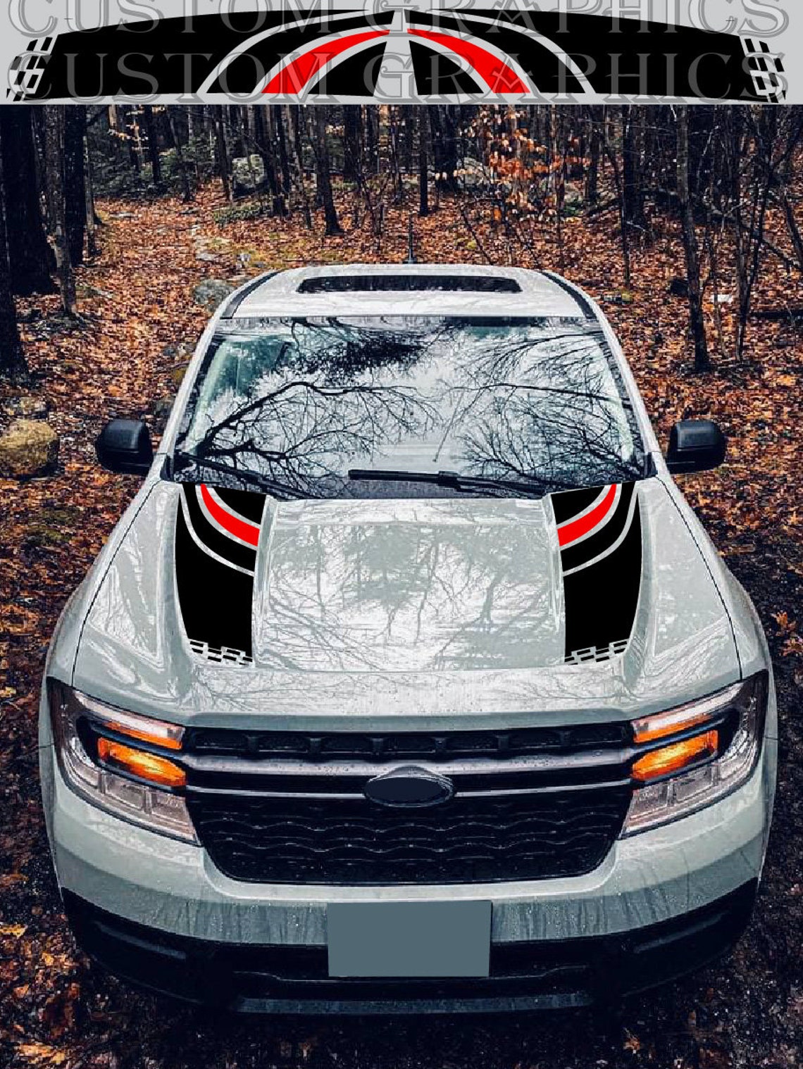 2 Color Hood Door Stripe Vinyl Decal Graphic Sticker Kit - Etsy