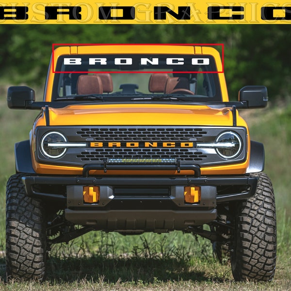 Ford Bronco Window Sticker - Etsy