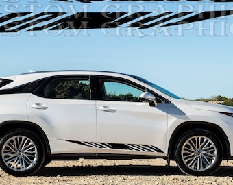 Exclusive Pair of Sport Side Stripes Decal Sticker Vinyl Compatible ...