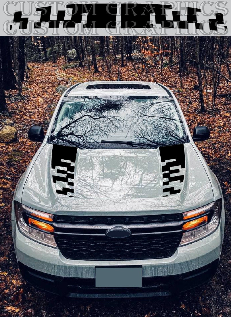 Exclusive Hood Stripes Vinyl Decal Graphic Sticker Kit Compatible With ...