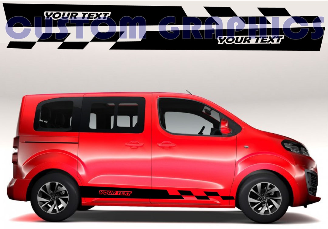 Universal Top Design 2x Body Decals Side Stripe Sticker Logo Graphics ...