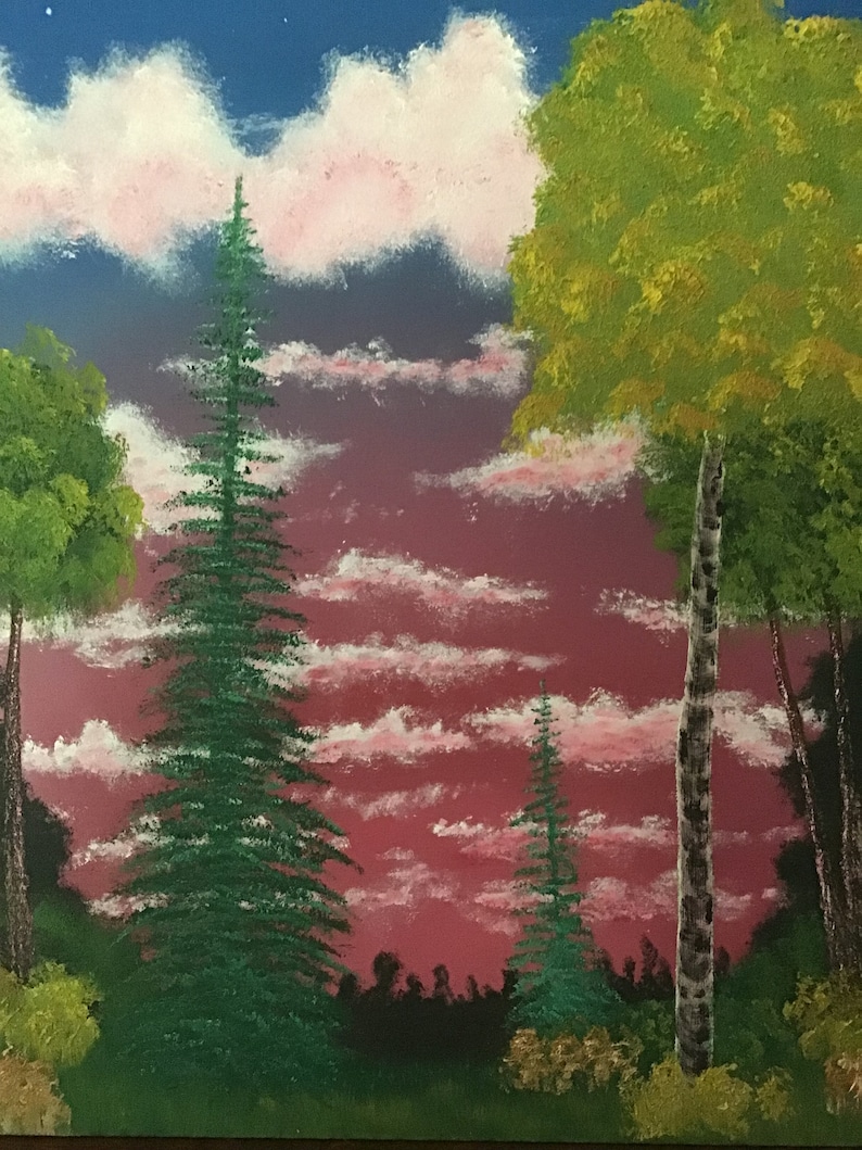 Original Oil Painting 16 X 20 Beautiful Nature Landscape on Canvas ...