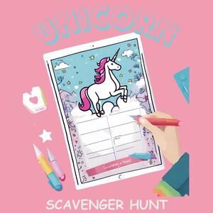 Kids Unicorn-themed Scavenger Hunt - Printable! - Etsy
