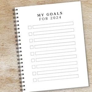 Minimalistic 2024 Printable Planner - Etsy