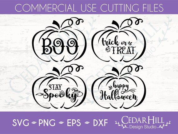 Halloween Pumpkin SVG Bundle Dxf Eps Png Trick or Treat - Etsy