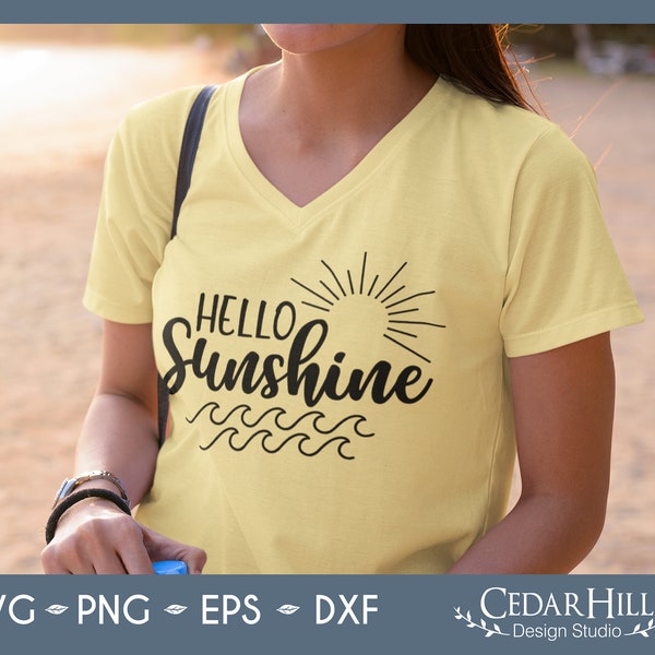 Hello Sunshine Svg - Etsy