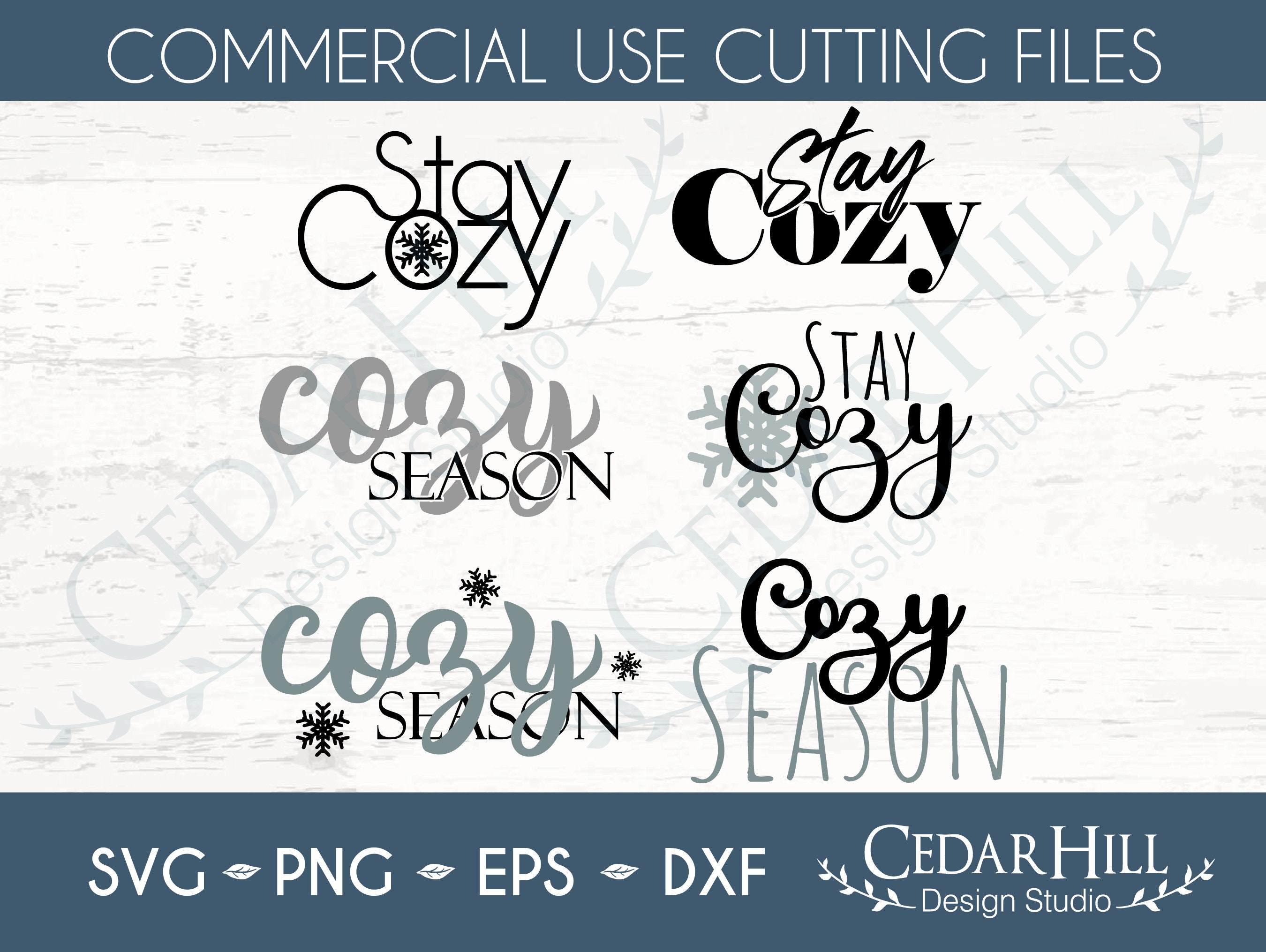 Stay Cozy Season SVG Bundle Cut File Winter Dxf Png - Etsy