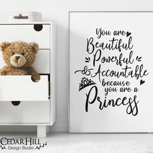 Inspirational Princess Quotes SVG Bundle, Positive, Royalty, Dxf, Eps ...