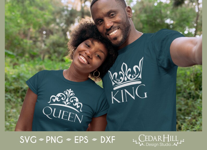 Her King His Queen SVG Bundle, Dxf, Eps Png, Silhouette, Cricut ...