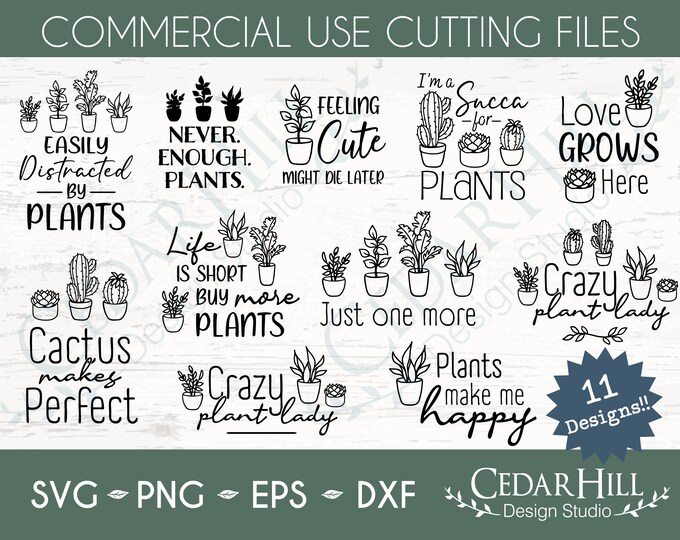 Plant Lover SVG | Plants SVG | Succulent SVG | Cactus Svg | Gardening ...