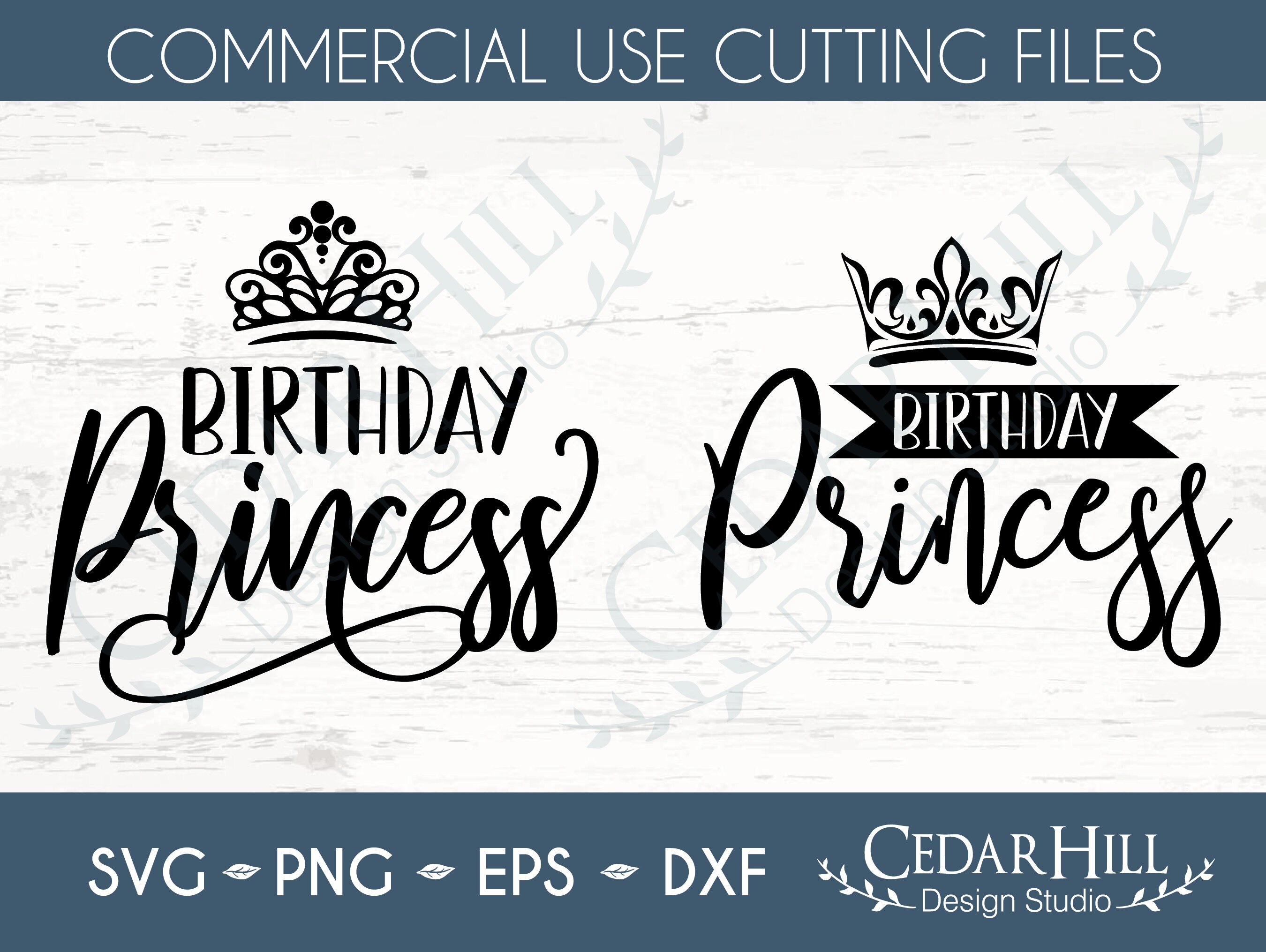 Birthday Princess Crown SVG, Royalty, Dxf, Eps Png, Silhouette, Cricut ...