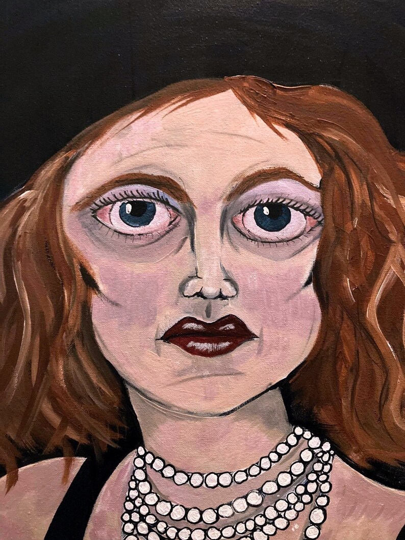 Used to Be Famous: Washed Out Movie Star Original Painting 20x20 on ...