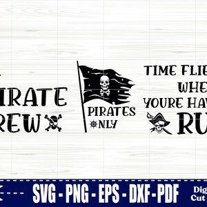 Pirate SVG Bundle: Clipart & Cut Files for Cricut, Silhouette (digital ...