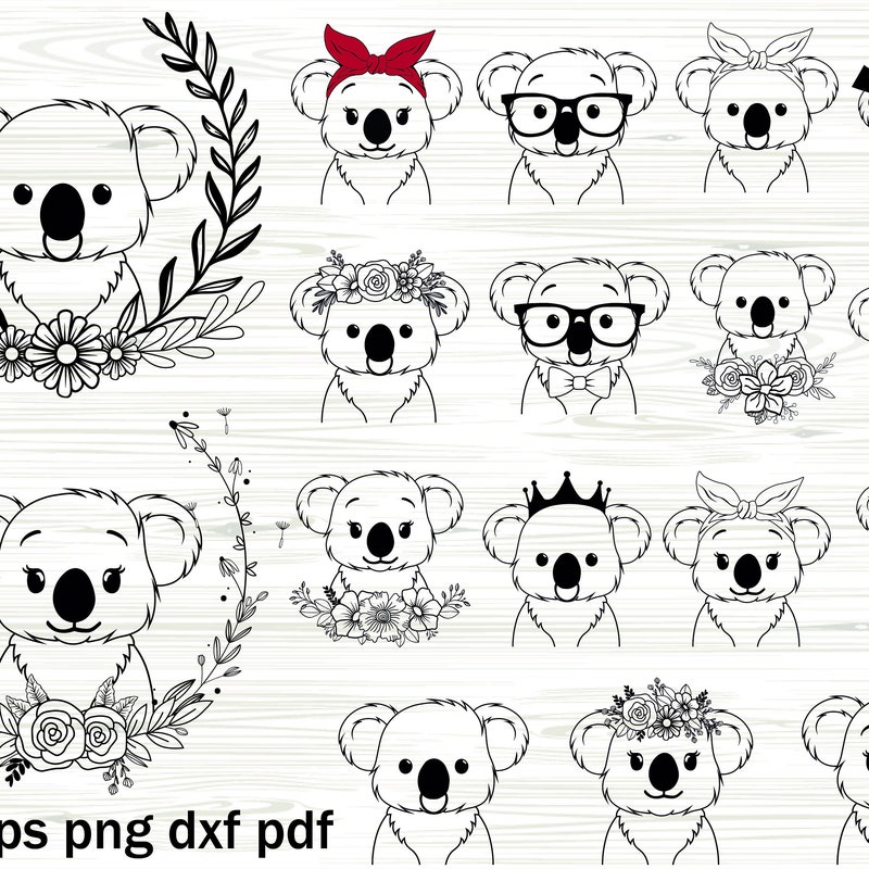 Koala Svg - Etsy