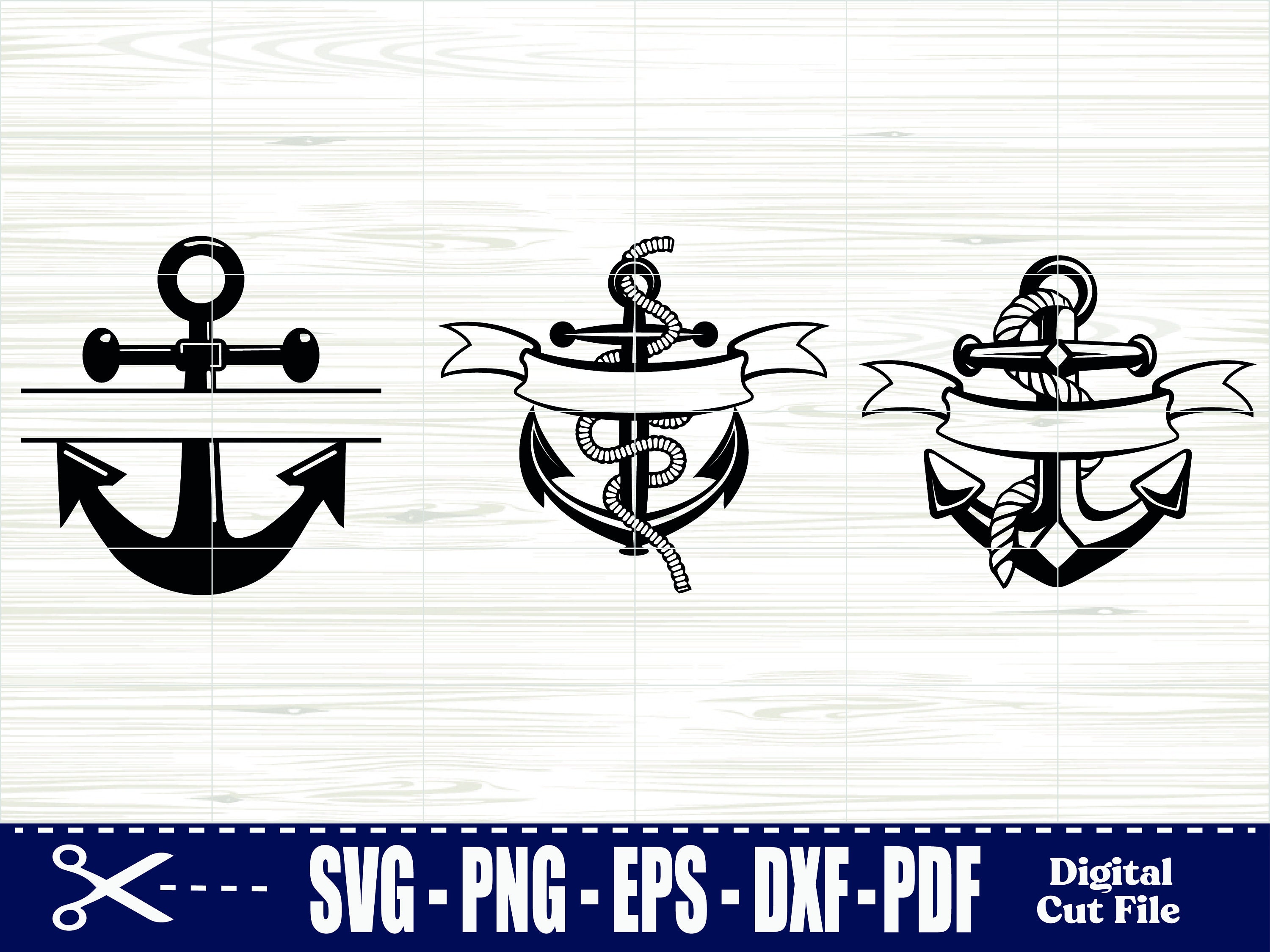 Anchor Big SVG Bundle Anchor Cut File Anchor Clipart Anchor - Etsy UK