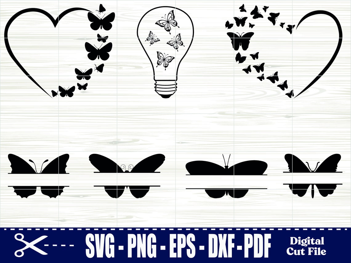 Butterfly Svg, Butterfly Svg Bundle, Layered Butterfly Bundle Cricut ...