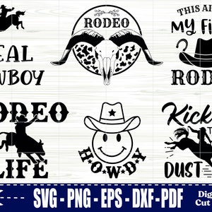 Cowboy SVG Bundle: Western Rodeo Designs (digital Download) - Etsy