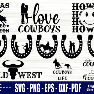Cowboy SVG Bundle: Western Rodeo Designs (digital Download) - Etsy