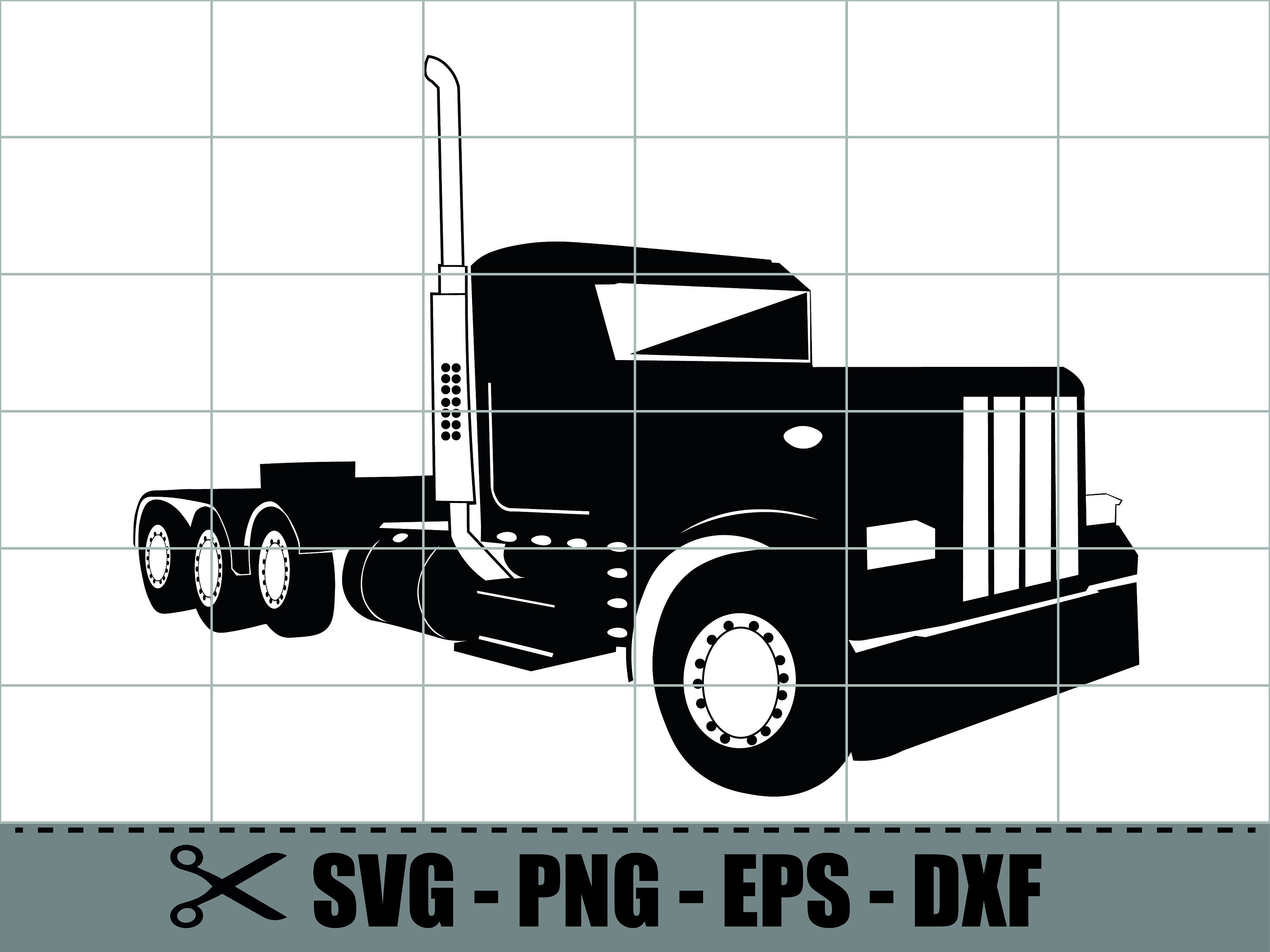 Semi Truck Svg, Truck Driver Svg, Trucker Svg, Semi Truck Clipart ...