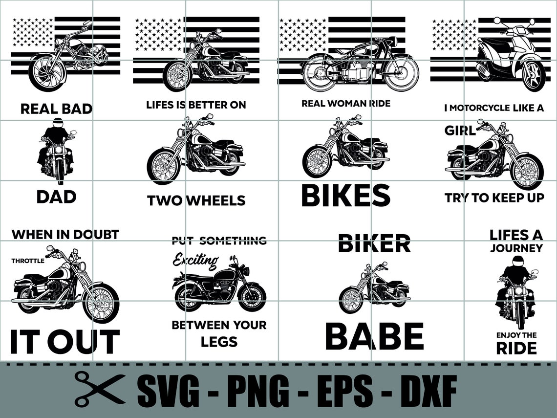 Motorcycle Svg Biker Svg Chopper Svg Harley Svg Motor Bike Svg - Etsy